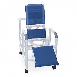 MJM PVC Reclining Shower Chairs - Reclining Shower Chair, Royal Blue M ...