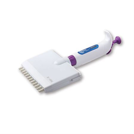 Pearl Adjustable Pipette 8 Channel - 30-300μl - Purple — Grayline Medical