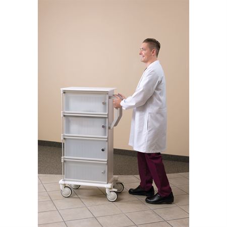Pharmacy Cart 24.5"W x 15"D x 48"H 4 Cabinet Doors - Combi Cam Locks ...