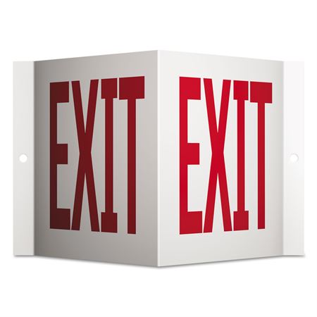 Projecting 3-Way Exit Sign Projecting 3-Way Sign Exit — Grayline Medical