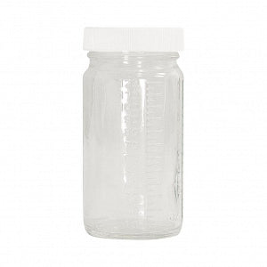 Qorpak Clear Grad MED RND Bottles with PP SturdeeSeal PE Foam Cap - BO ...