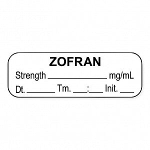 United Ad Label Co. Drug Tape / Labels - Zofran Label, Strength (mg ...