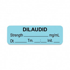 United Ad Label Co. Drug Tape / Labels - Dilaudid Label, Strength (mg ...