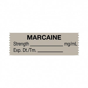 United Ad Label Co. Drug Tape / Labels - Marcaine Label Tape, Strength ...