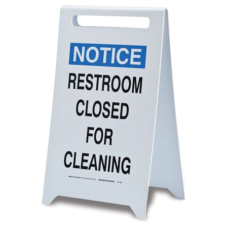 Floor Stand Notice Restroom Closed for Cleaning — Grayline Medical