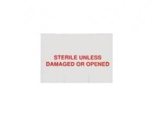 SPS Medical Load Recordkeeping Labels - Paper 2-Line "Sterile Unless ...