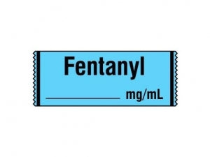 Shamrock Scientific Narcotics Drug Labels - Fentanyl Anesthesia Tape L ...