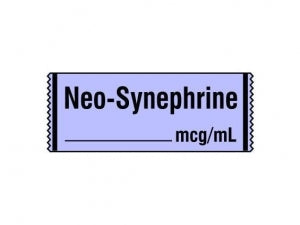 Shamrock Scientific Vasopressors Drug Labels - Neo-Synephrine Label Mc ...