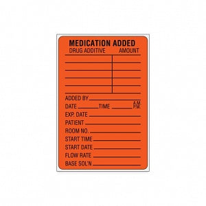 Shamrock Scientific Medication Added Identification Labels - Medicatio ...