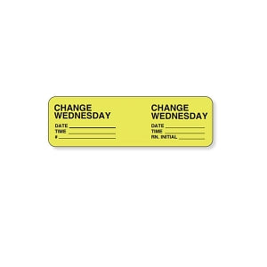 PDC Healthcare IV Set Labels - IV Set Label, Drug, Change Wednesday, Y ...