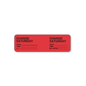 PDC Healthcare IV Set Labels - IV Set Label, Drug, Change Saturday, Re ...