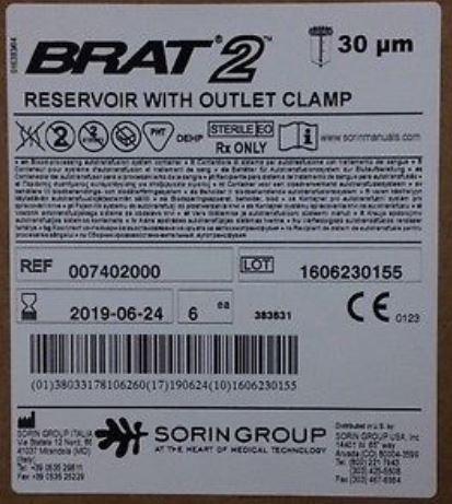 Blood Collection Reservior by Sorin Biomedical — Grayline Medical