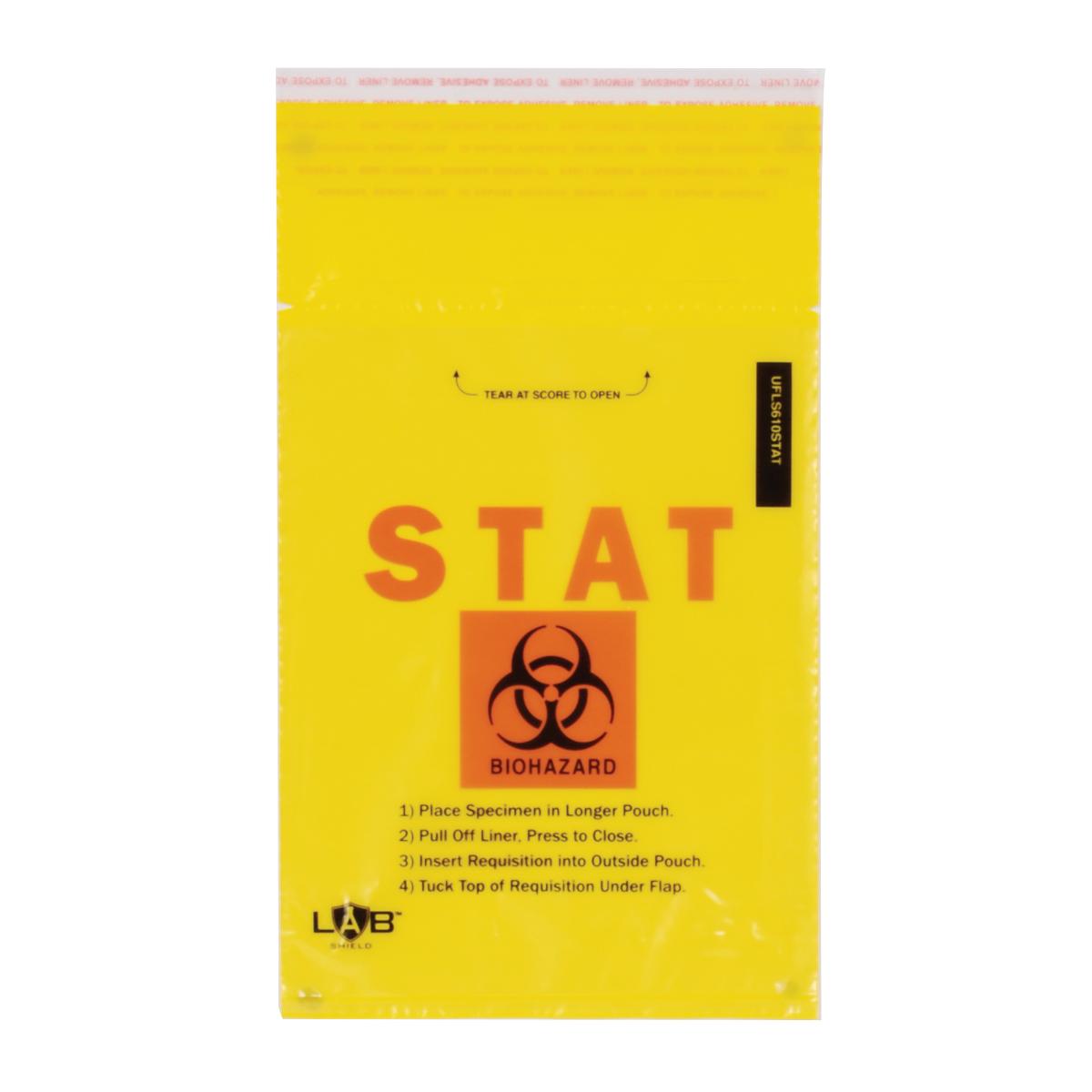 STAT Adhesive-Seal Specimen Bags by Unif — Grayline Medical
