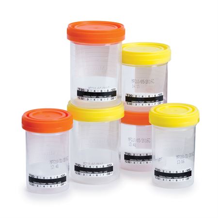 Specimen Containers with Temperature Strip 90mL Wide Mouth Specimen Co ...