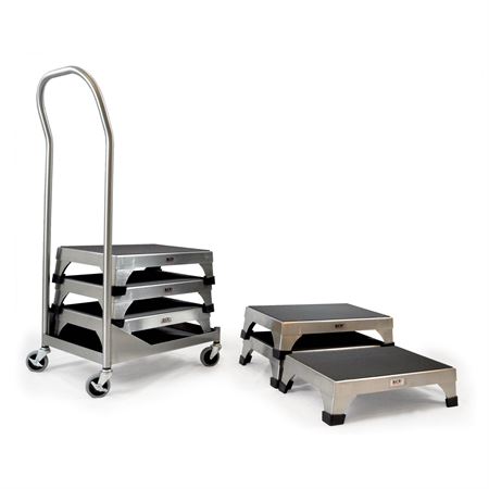 Stacking Step Stool Cart Stacking Step Stool Cart - 21"L x 14"W x 39"H ...