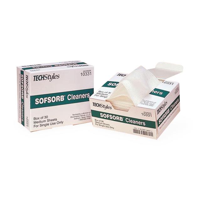 Encompass Sofsorb Cleaner - Sofsorb Cleaner, White, 9" x 10.5", Bulk ...