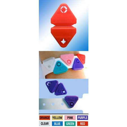 PDC Healthcare Alert ID Bands - In-A-Snap Blank Colored Snap, Clear ...