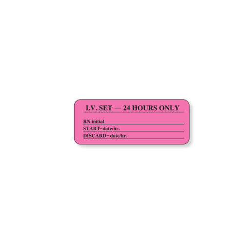 PDC Healthcare 24 Hour IV Labels - IV Label, 24 Hours, 2.25" x 7/8", P ...