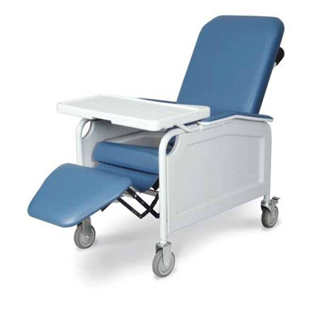 Three-Position Reclining Blood Draw Chair with Front Tray Three-Positi ...