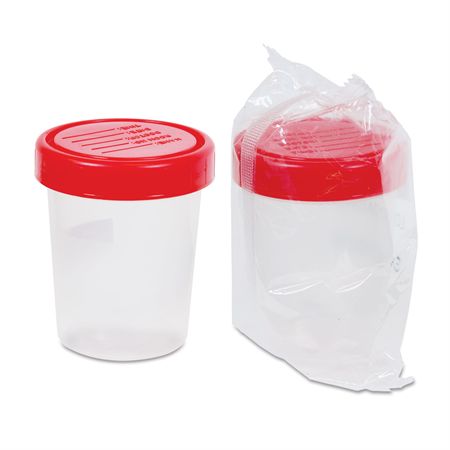 Specimen Containers Non-Sterile 120mL Cups - Individually Wrapped ...