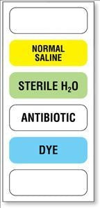 United Ad Label Co Normal Saline Labels - "Normal Saline / Sterile H2O ...