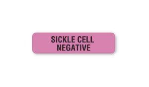 United Ad Label Co Sickle Cell Negative Labels - LABEL, SICKLE CELL NE ...
