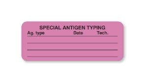 United Ad Label Co Special Antigen Typing Labels - " Special Antigen T ...