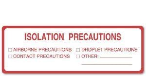 United Ad Label Co Isolation Precaution Labels - "Isolation Precaution ...