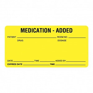 United Ad Label IV Medication Added Labels - IV Medication Added Label ...