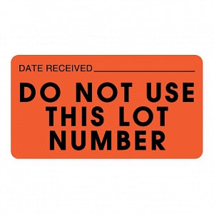 United Ad Label Company Quality Control Labels - "Date Received" Label ...