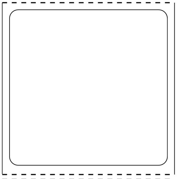 Medical Use Labels - Direct Thermal Film Printer Label w/DIN cutout, 1 ...