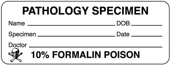 Medical Use Labels - Pathology Label, 3" x 1-1/8" — Grayline Medical