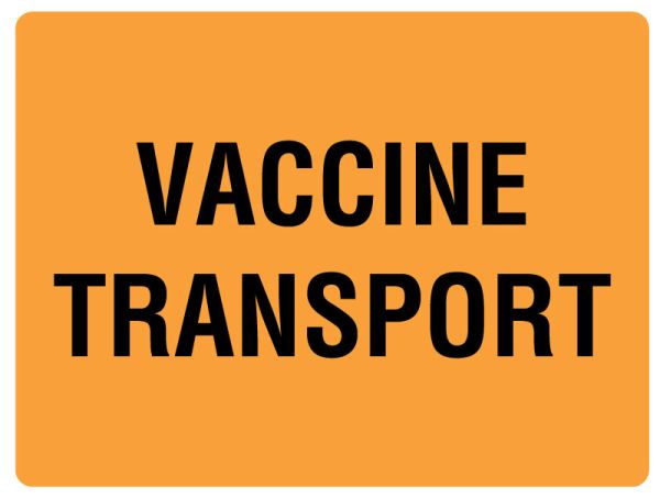 Medical Use Labels - VACCINE TRANSPORT Shipping Label, 4" x 3 ...