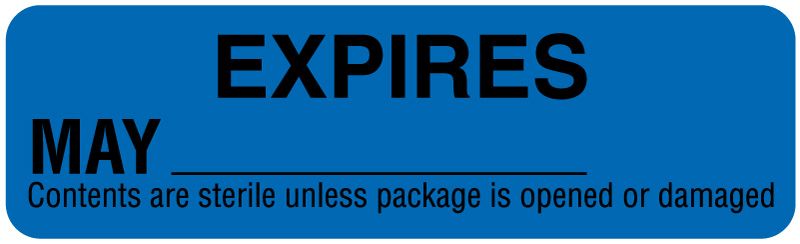 Medical Use Labels - Monthly Color-Coded Expiration Labels — Grayline ...