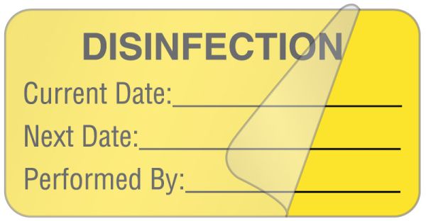 Medical Use Labels - Disinfection, 2" x 1" — Grayline Medical