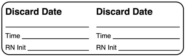 Medical Use Labels - DISCARD DATE, 3" X 7/8" — Grayline Medical