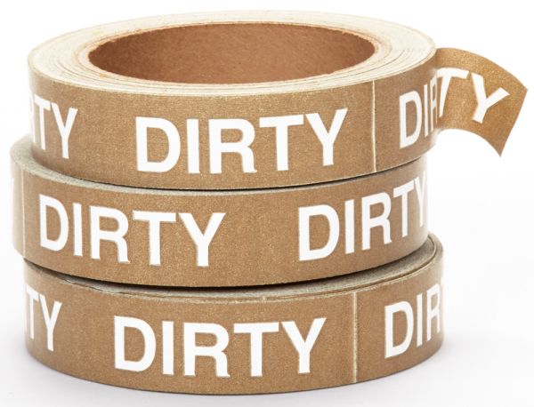 Medical Use Labels - Dirty Tape, 15/16" x 100' — Grayline Medical
