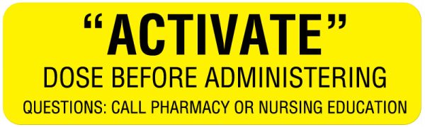 Medical Use Labels - Dosage Related Labels, 3" x 7/8" — Grayline Medical