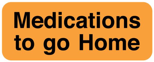 Medical Use Labels - Home Care Medications Label, 2-1/4" x 7/8 ...