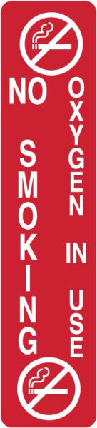 Medical Use Labels - No Smoking Magnet, 2" x 9" — Grayline Medical