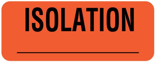 Medical Use Labels - Isolation Labels, 2-1/4" x 7/8" — Grayline Medical