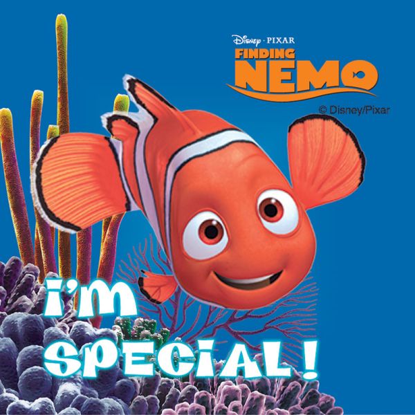 Medical Use Labels - FINDING NEMO, Kids' Sticker, 2-1/2" x 2-1/2 ...