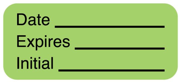 Medical Use Labels - DATE EXPIRES Label, 7/8" x 3/8" — Grayline Medical