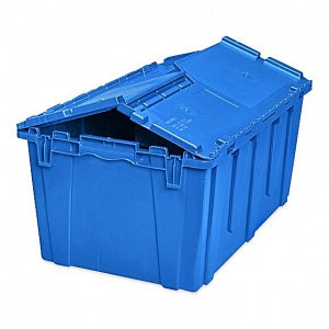 Uline Plastic Round Trip Totes - Round Trip Totes, Blue, 25.2" x 15.5 ...