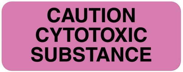 Medical Use Labels - Chemotherapy Communication Label, 2-1/4" x 7/8 ...