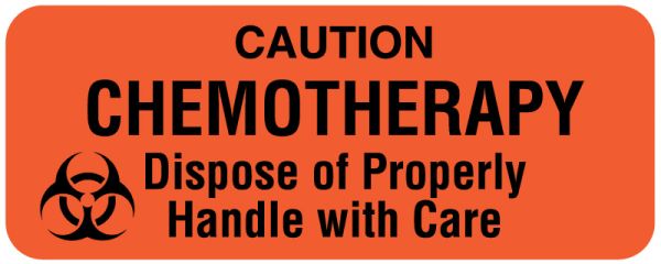 Medical Use Labels - Chemotherapy Labels, 2-1/4" x 7/8" — Grayline Medical