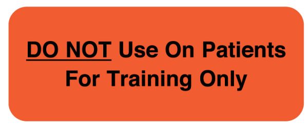 Medical Use Labels - FOR TRAINING ONLY, 2-1/4" x 7/8" — Grayline Medical