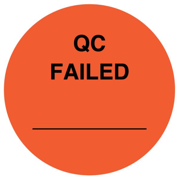 Medical Use Labels - QC FAILED, 1-1/2" Dia — Grayline Medical