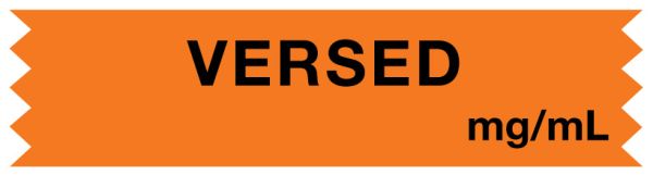 Medical Use Labels - Anesthesia Tape, Versed mg/mL, 1" x 1/2 ...