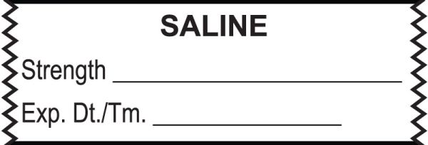 Medical Use Labels - Anesthesia Tape, Saline, 1-1/2" x 1/2" — Grayline ...